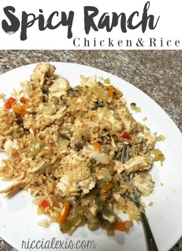 Spicy Ranch Chicken and Rice - ricci alexis
