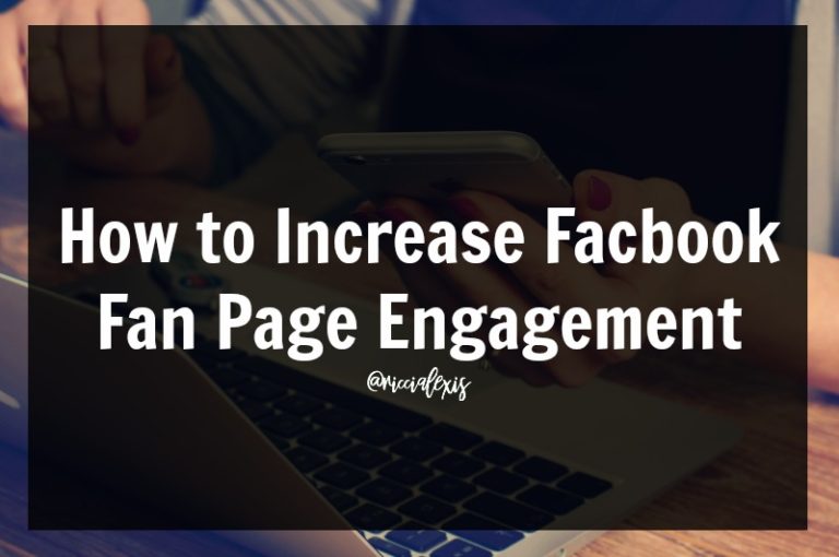 How to Increase Facebook Fan Page Engagement - ricci alexis