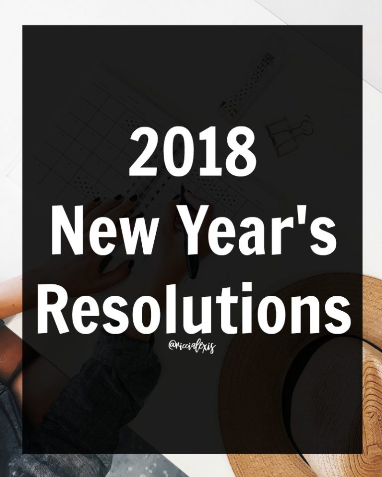 2018 New Year's Resolutions