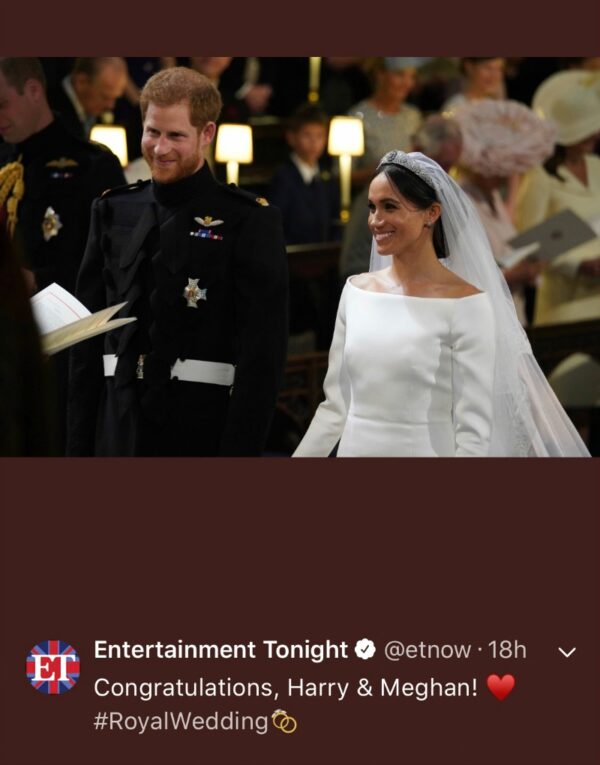 The Royal Wedding ~ Harry & Meghan