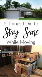 5 Things I Did to Stay Sane While Moving